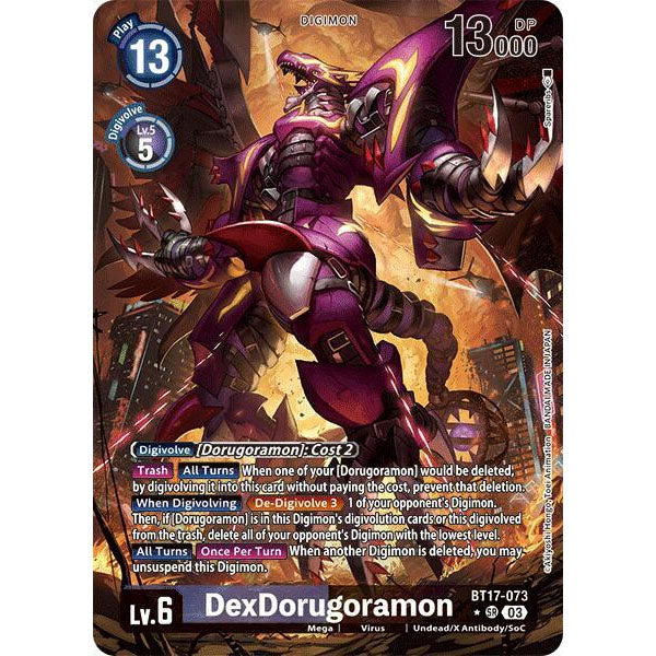 DCG [BT17-073 SR] DexDorugoramon (Alternate Art) – Bento Gaming