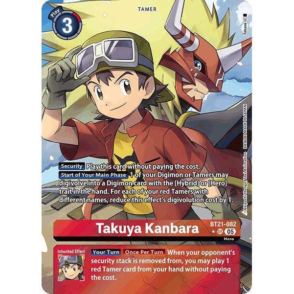 DCG [BT21-082 SR] Takuya Kanbara (Alternate Art) – Bento Gaming