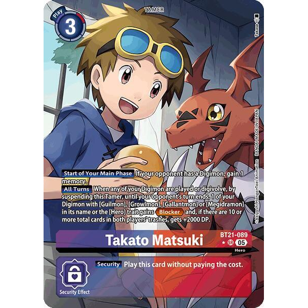 DCG [BT21-089 SR] Takato Matsuki (Alternate Art) – Bento Gaming