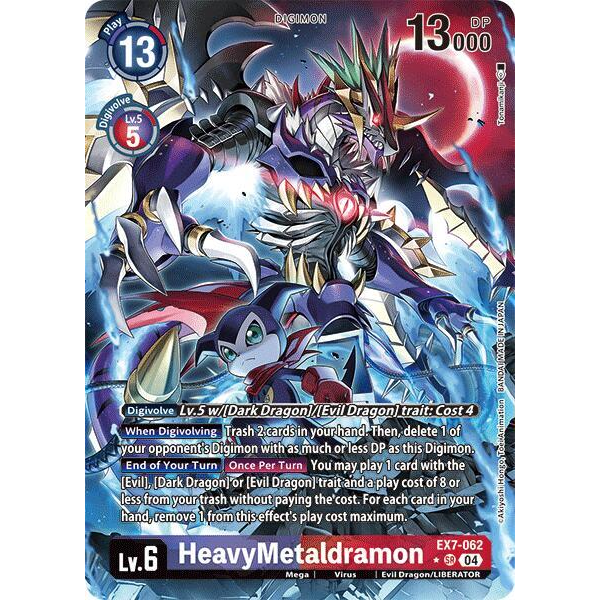 DCG [EX7-062 SR] HeavyMetaldramon (Alternate Art) – Bento Gaming