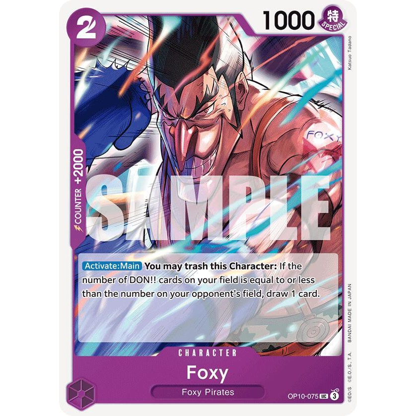 OPCG [OP10-075 UC] Foxy – Bento Gaming