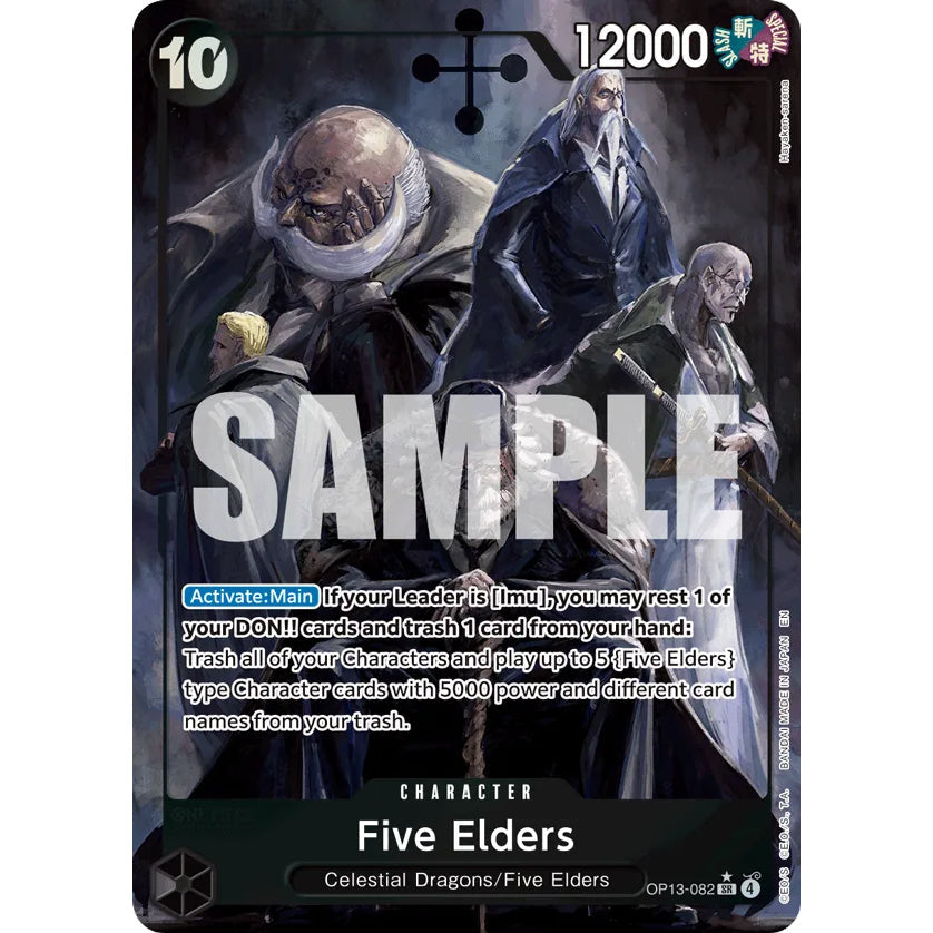OPCG [OP13-082 SR] Five Elders (Alternate Art) – Bento Gaming