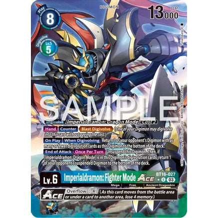DCG [BT16-027 R] Imperialdramon: Fighter Mode Ace (Alternate Art) – Bento Gaming