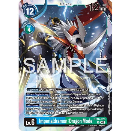DCG [BT16-028 R] Imperialdramon: Dragon Mode – Bento Gaming