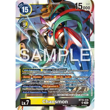 DCG [BT16-036 SR] Chaosmon – Bento Gaming