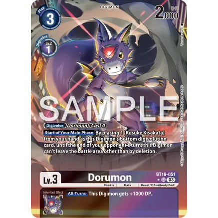 DCG [BT16-051 SR] Dorumon (Alternate Art) – Bento Gaming