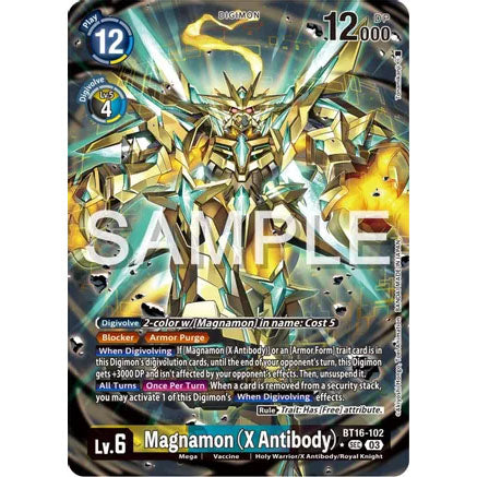 DCG [BT16-102 SEC] Magnamon (X Antibody) (Alternate Art) – Bento Gaming