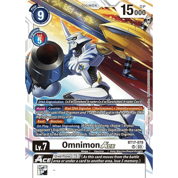 DCG [BT17-078 SR] Omnimon ACE – Bento Gaming