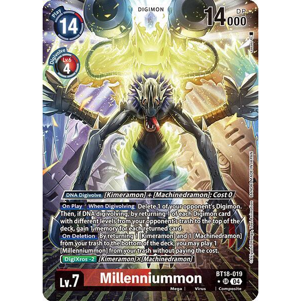 DCG [BT18-019 SR] Millenniummon (Alternate Art) – Bento Gaming