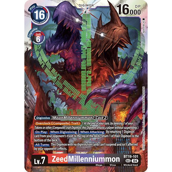 DCG [BT19-101 SEC] ZeedMillenniummon – Bento Gaming