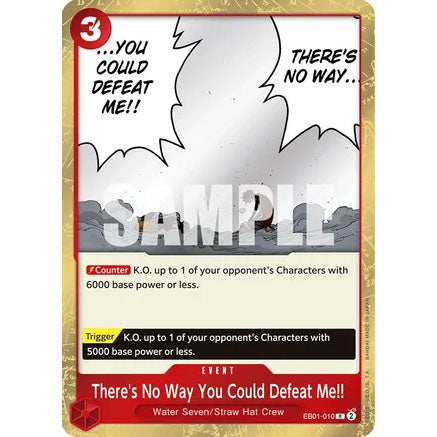 OPCG [EB01-010 R] Theres No Way You Could Defeat Me!! – Bento Gaming