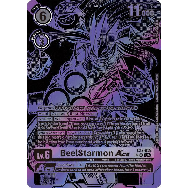 DCG [EX7-059 SR] BeelStarmon ACE (Textured) – Bento Gaming
