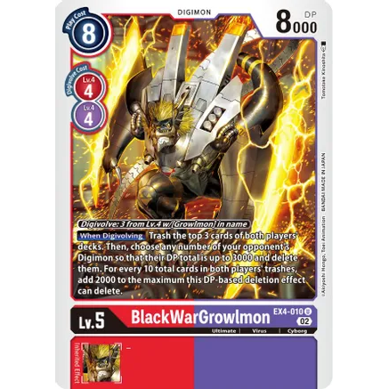 DCG [EX4-010 U] BlackWarGrowlmon – Bento Gaming