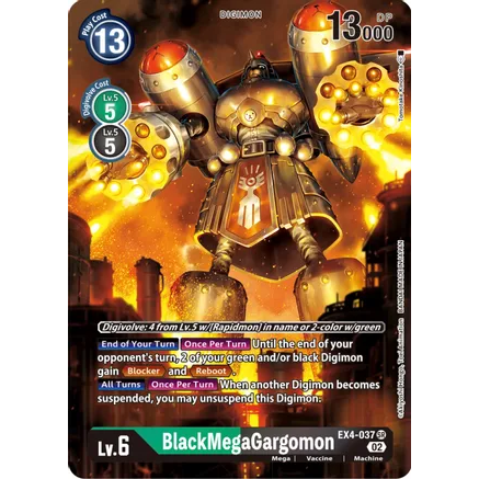 DCG [EX4-037 SR] BlackMegaGargomon (Alternate Art) – Bento Gaming