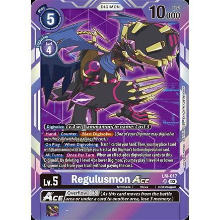 DCG [BT15-LM-017 SR] Regulusmon Ace – Bento Gaming