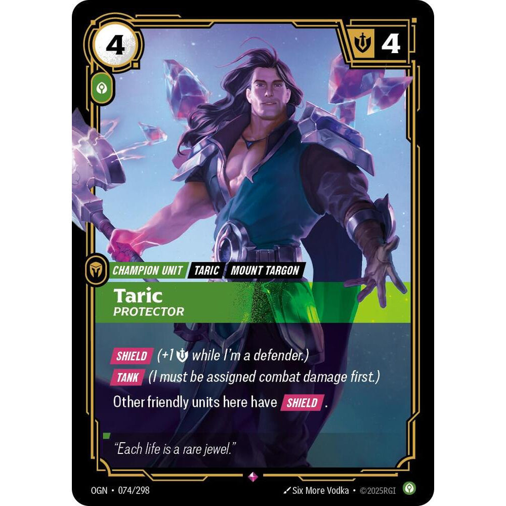 RFB [RFB01-OGN-074 R] Taric - Protector – Bento Gaming