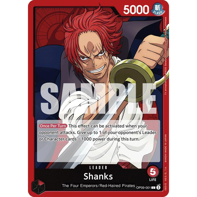OPCG [OP09-001 L] Shanks – Bento Gaming