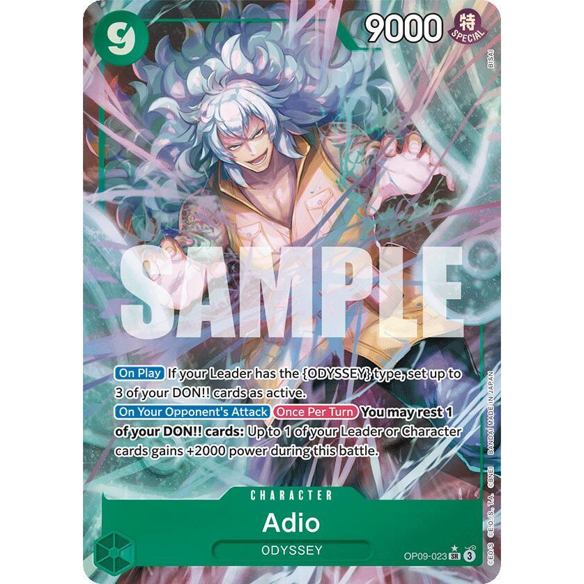 OPCG [OP09-023 SR] Adio (Altenate Art) – Bento Gaming