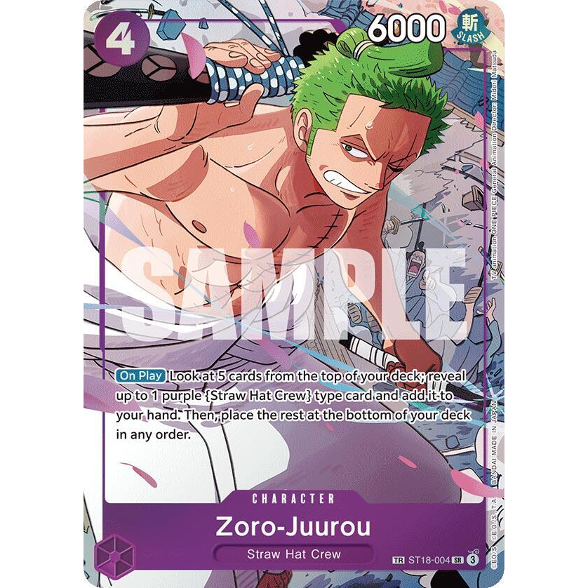 OPCG [OP09-ST18-004 SR] Zoro-Juurou – Bento Gaming