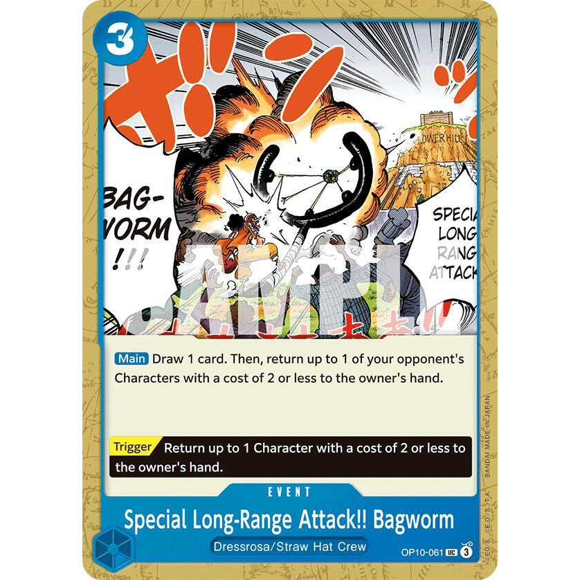 OPCG [OP10-061 UC] Special Long-Range Attack!! Bagworm – Bento Gaming