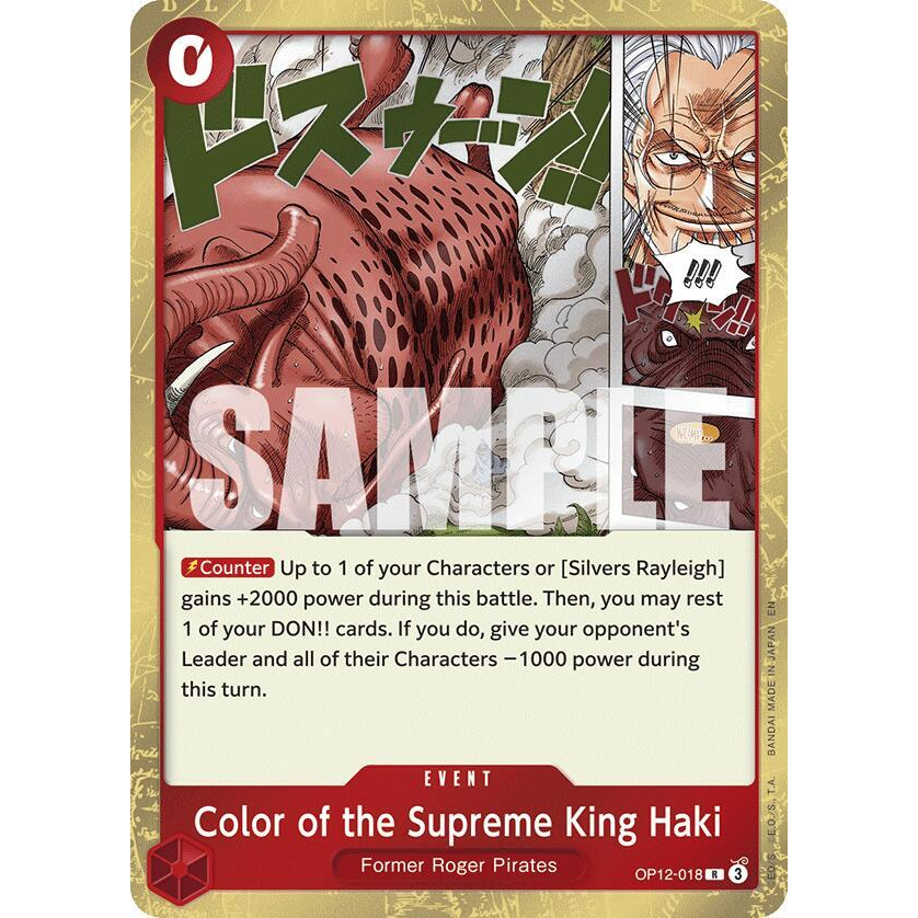 OPCG [OP12-018 R] Color of the Supreme King Haki – Bento Gaming