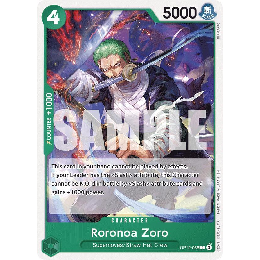 OPCG [OP12-036 C] Roronoa Zoro – Bento Gaming