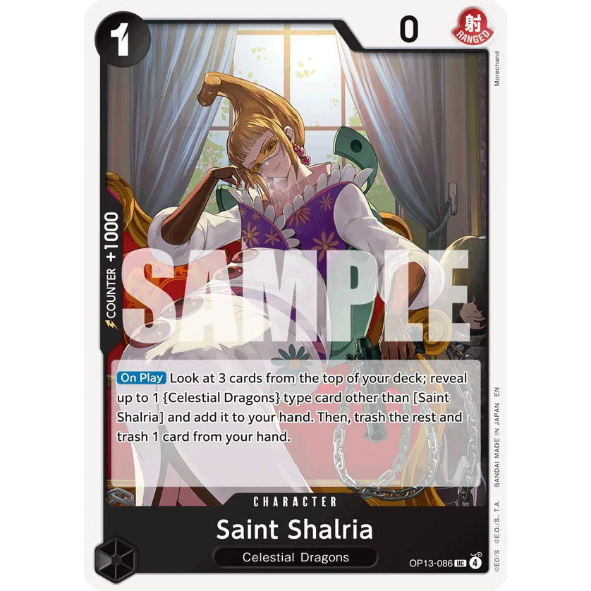 OPCG [OP13-086 UC] Saint Shalria – Bento Gaming