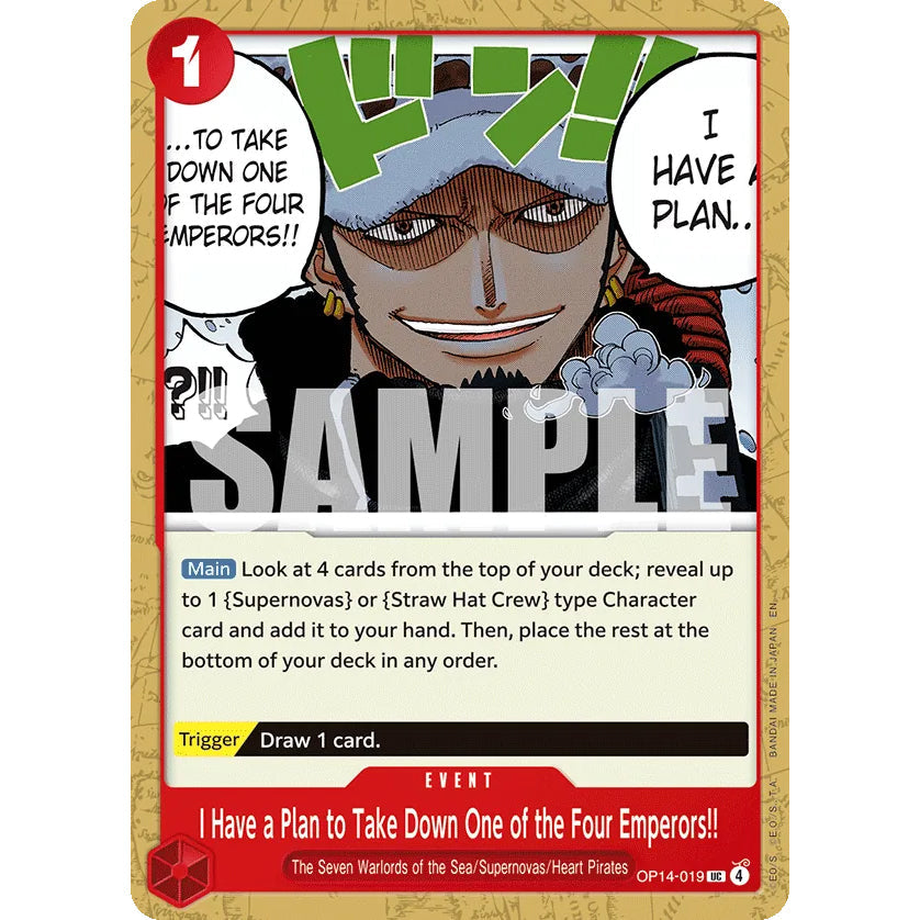 OPCG [OP14-019 UC] I Have a Plan to Take Down One of the Four Emperors ...