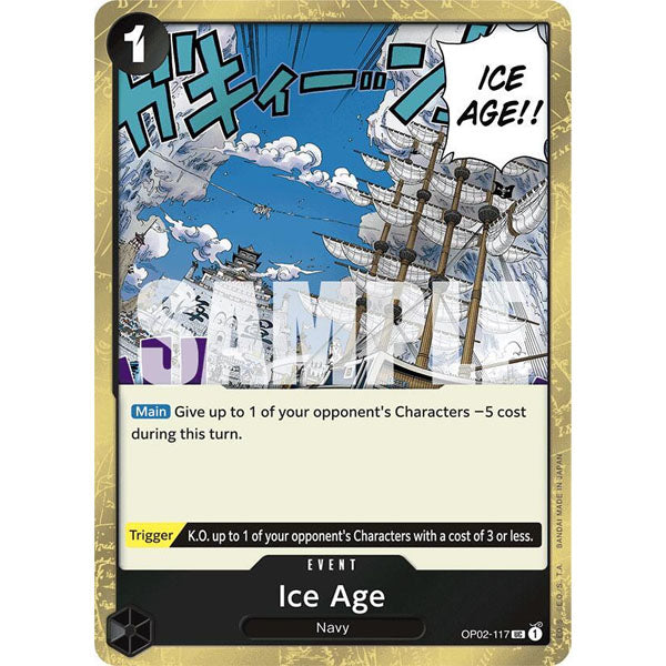 OPCG [PRB01-OP02-117 UC] Ice Age (Textured Foil) – Bento Gaming