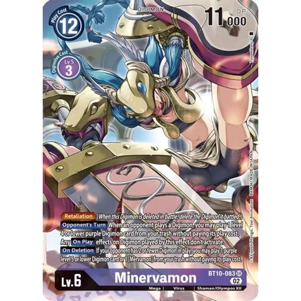 DCG [BT10-083 SR] Minervamon (Alternate Art) – Bento Gaming