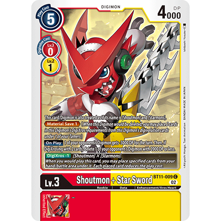 DCG [BT11-009 C] Shoutmon + Star Sword – Bento Gaming