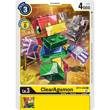 DCG [BT11-035 C] ClearAgumon – Bento Gaming