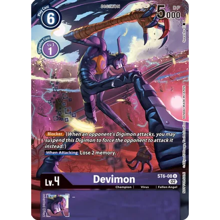 DCG [ST6-08 U] Devimon (Illustration Competition) – Bento Gaming